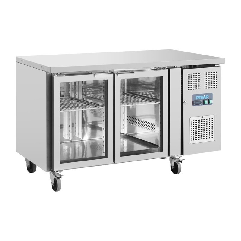 Polar U-Serie Display Koeling 205 Liter | 2 Glasdeuren