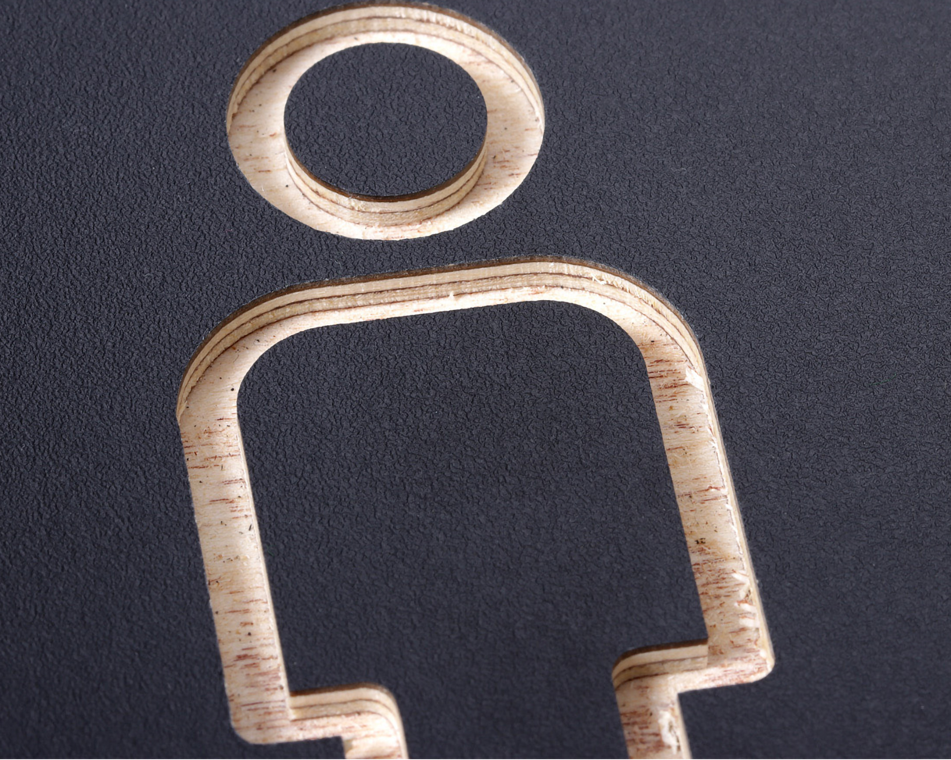 Pictogramme signe homme noir