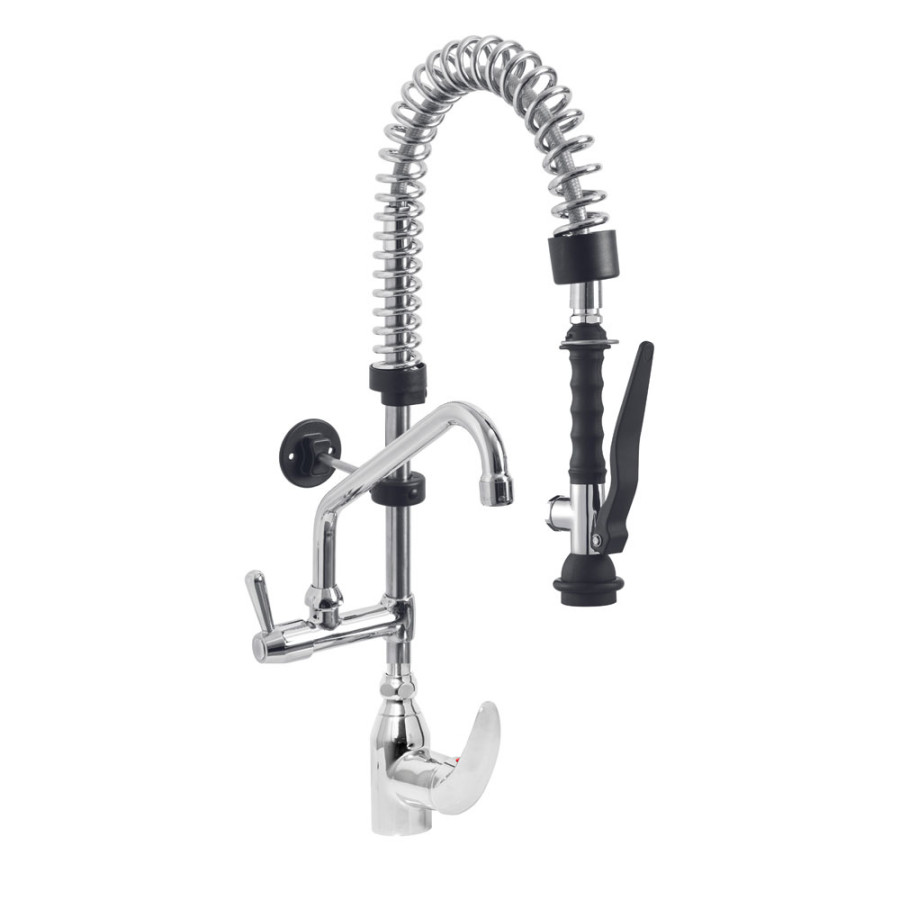 Douchette acier inox et robinet avec groupe mitigeur monocommande ...