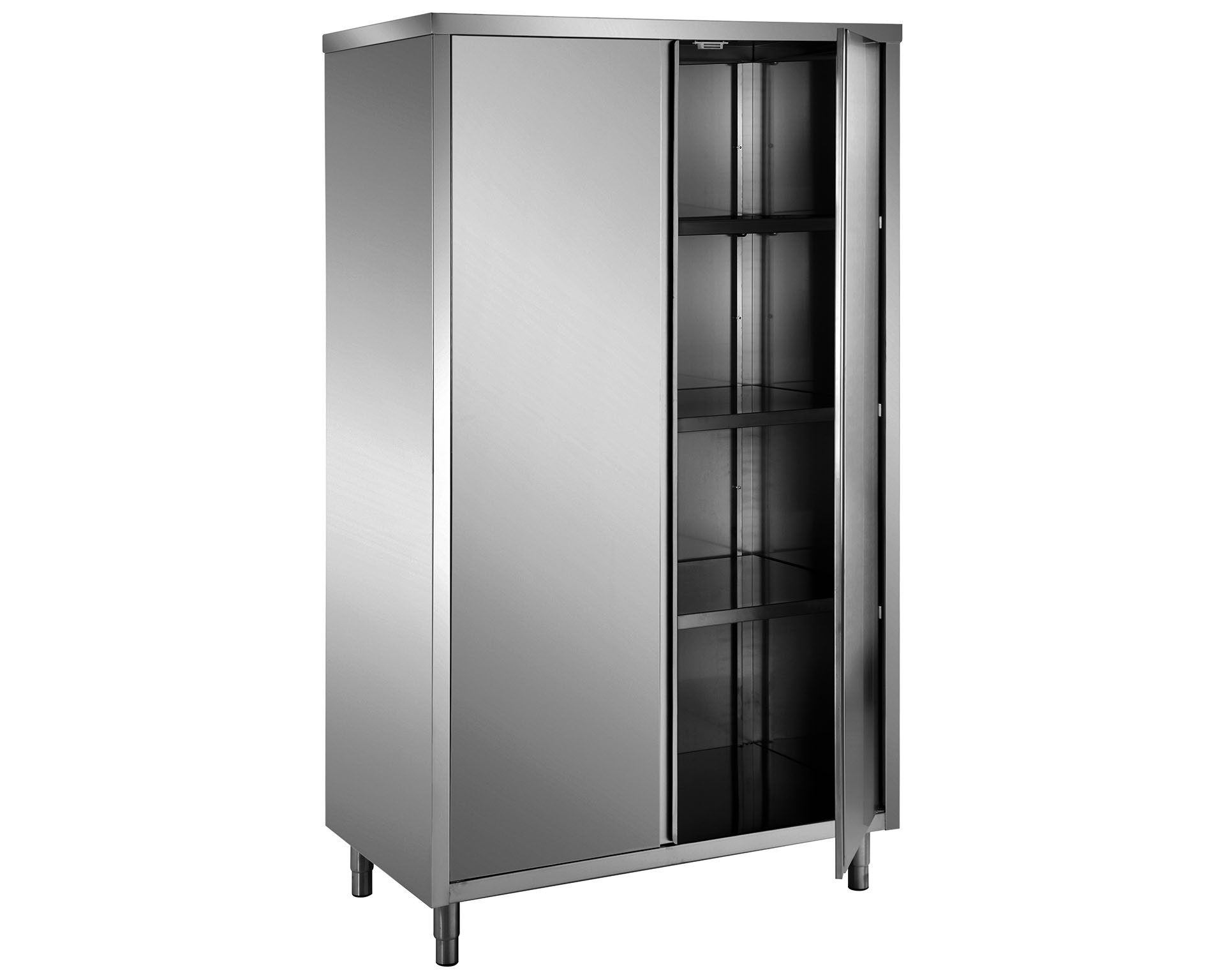 Opbergkast RVS AISI 304 - Met 2 klapdeuren - 1000x600x(h)2000mm