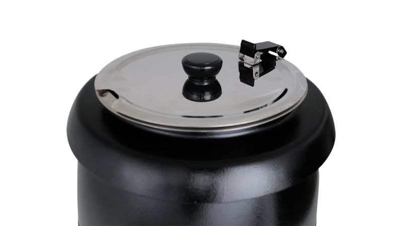 Soupière en inox - 10L - Noire