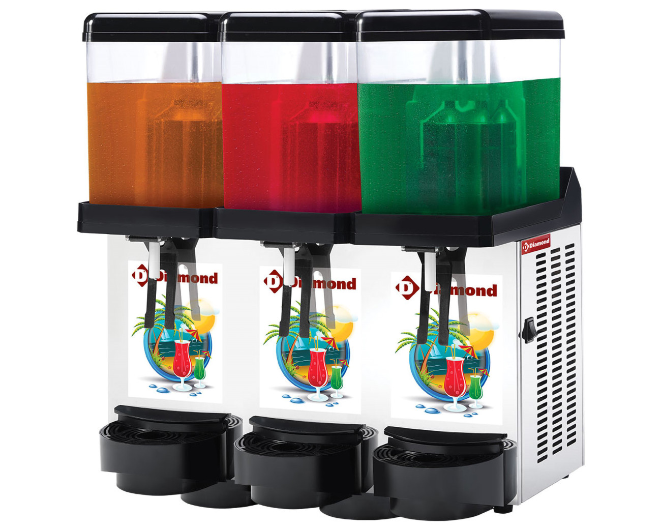 Distributeur de boissons réfrigéré 3x 12L